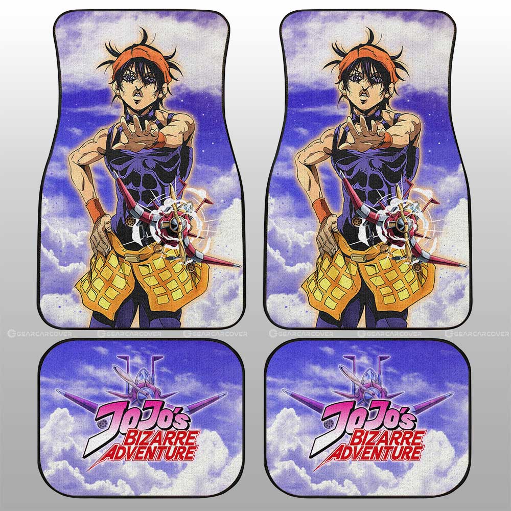 Narancia Ghirga Car Floor Mats Custom Bizarre Adventures