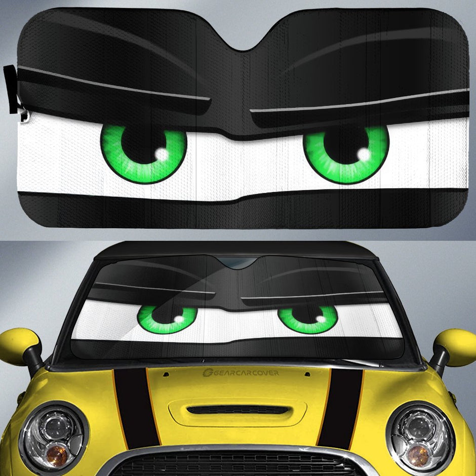 Cartoon Eyes Car Sunshade Custom Funny Car Windshield Accessories