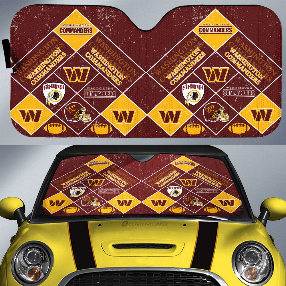 Washington Commanders Car Sunshade Sporty Team Collection