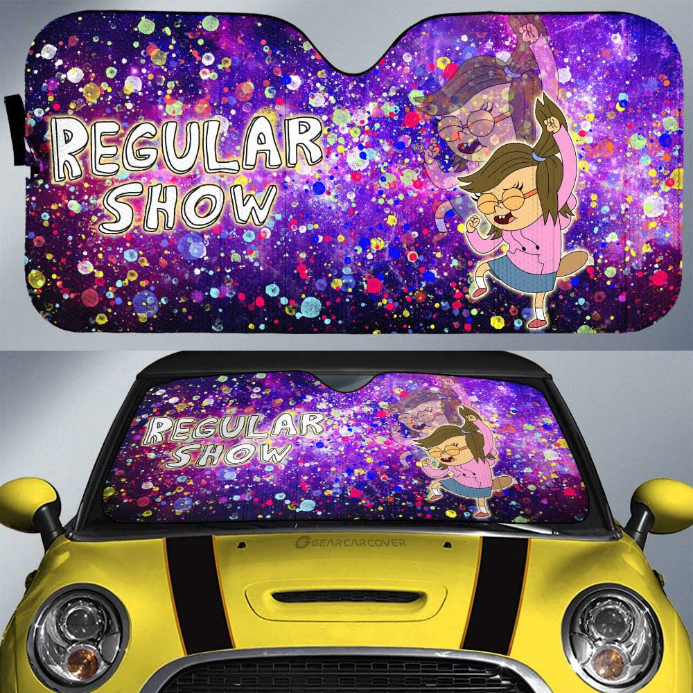 Eileen Car Sunshade Custom Regular Show Cartoon
