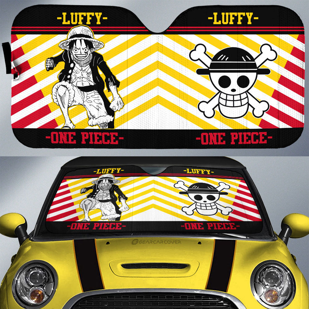 Monkey D. Luffy Car Sunshade Custom One Piece Anime Car Accessories Mi