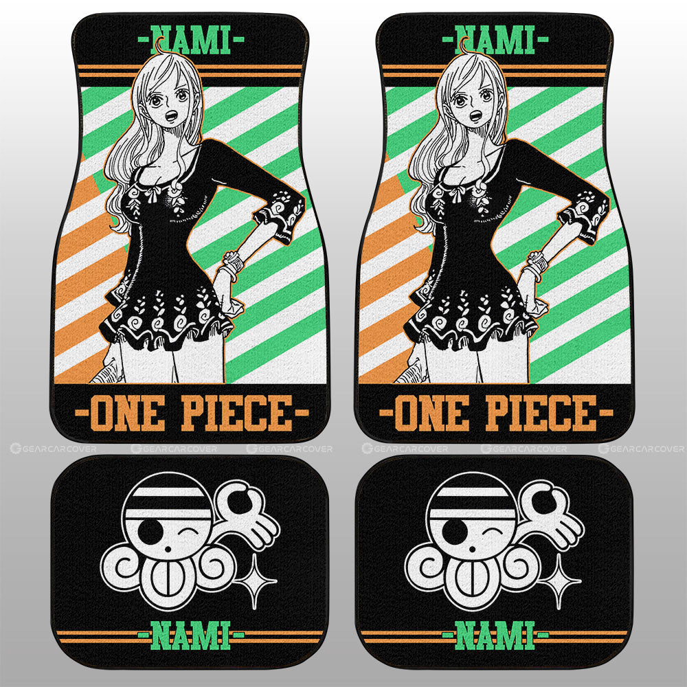 Nami Car Floor Mats Custom One Piece Anime Car Accessories